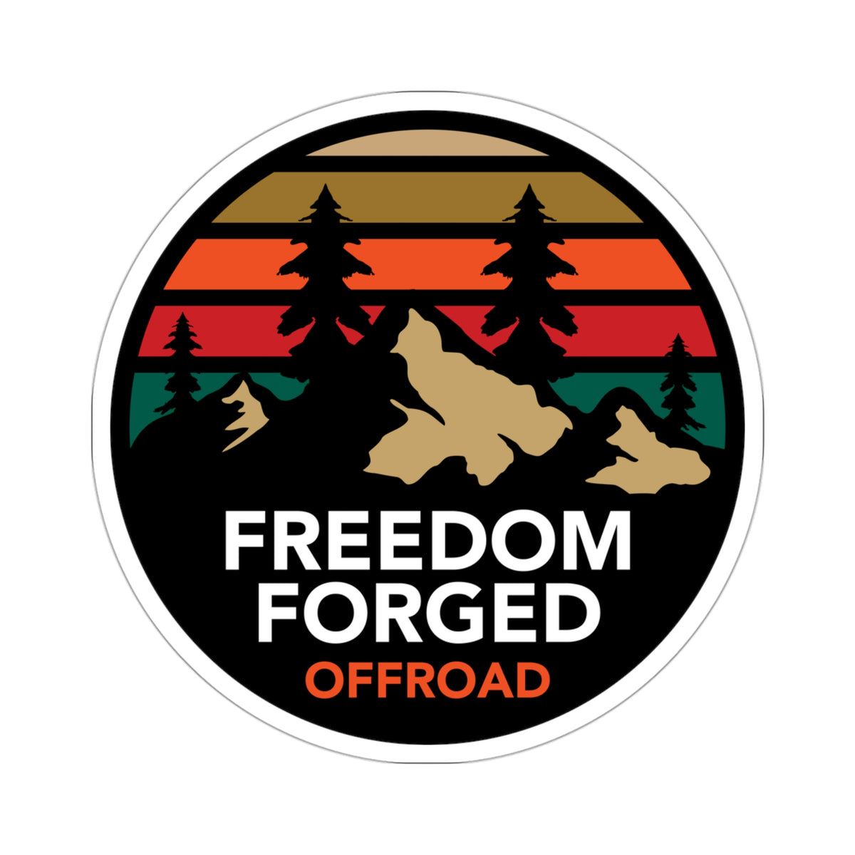 Freedom Forged "Heritage" Die-Cut Stickers – Freedom Forged Offroad