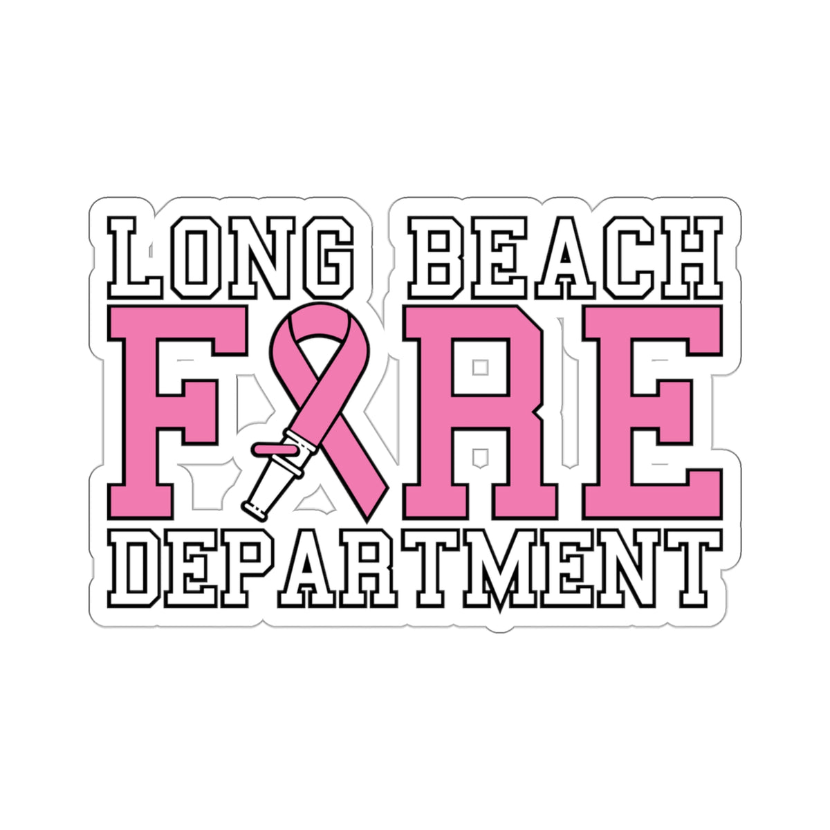 LBFD Breast Cancer Awareness Die-Cut Stickers – Freedom Forged Offroad